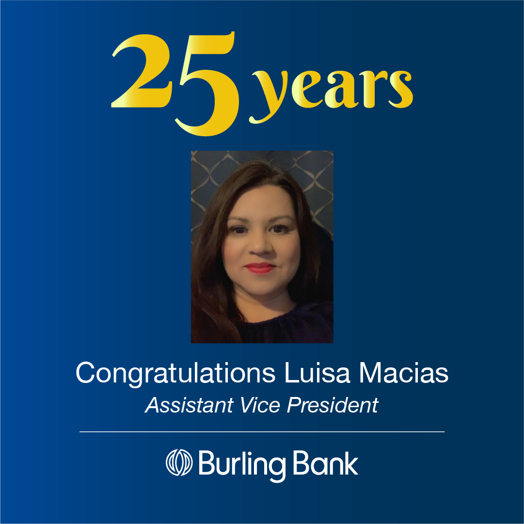 Luisa Macias Celebrates 25 Years at Burling Bank | Burling Bank